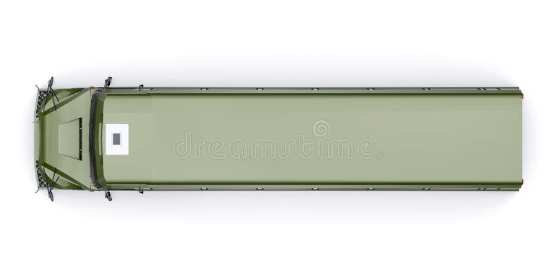 Military Army Bus for Transporting Infantry. 3D Illustration Stock ...