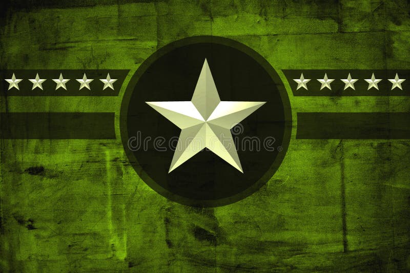 Military Army Star Over Grunge Background Stock Photo - Image of sign ...