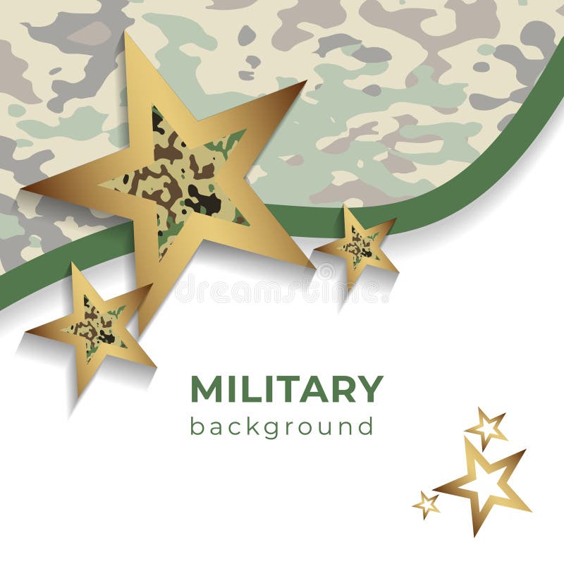 Military Background, Camouflage Pattern, Camouflage Ribbons, Stars ...