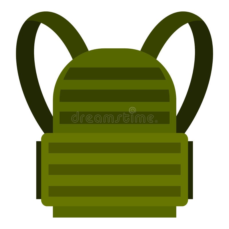 Military Backpack Icon, Simple Style Stock Vector - Illustration of ...