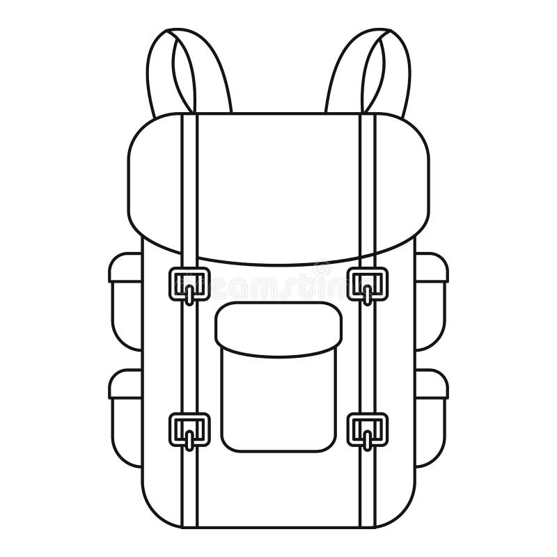 Military Hiking Backpack Outline Stock Illustrations – 408 Military ...