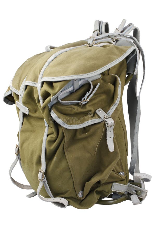 Military backpack stock photo. Image of airborne, satchel - 135751434