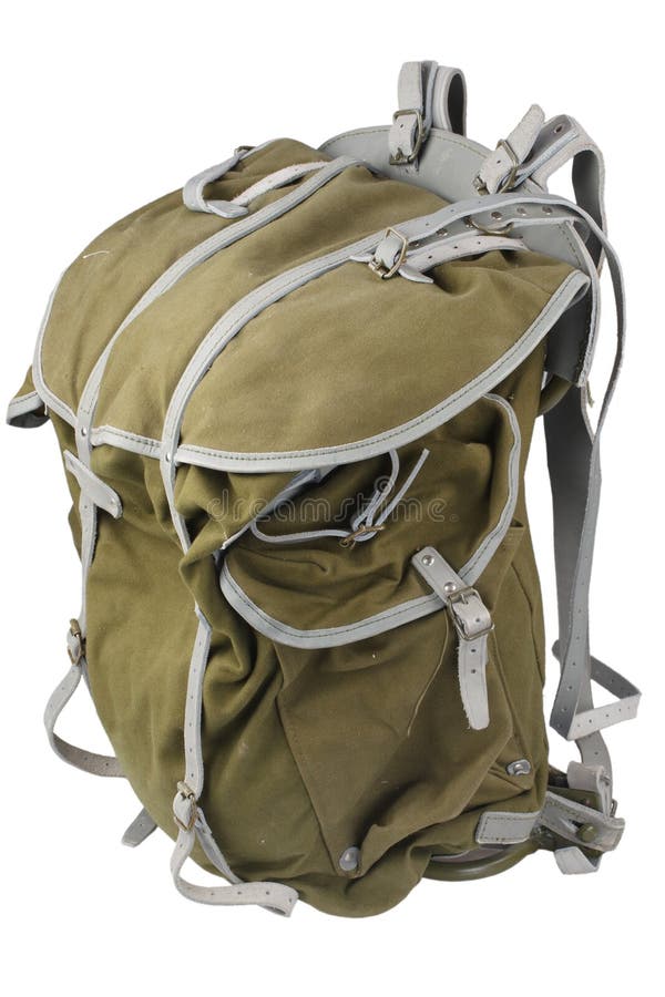 Military backpack stock photo. Image of enlistment, care - 122445756