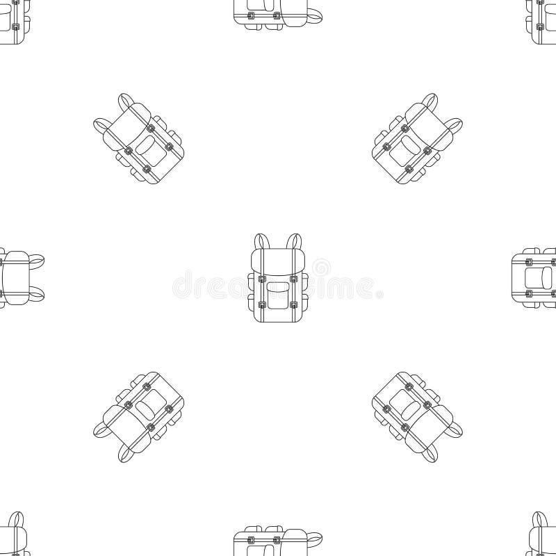 Military Backpack Pattern Seamless Vector Stock Vector - Illustration ...