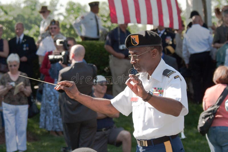 Military Band Director editorial stock photo. Image of force - 24865228