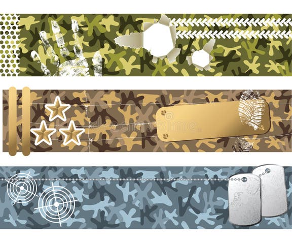 Military banners stock vector. Illustration of space - 18006964