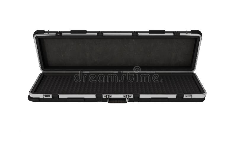 Military Black Case for Rifle on White Background. 3d Illustration ...
