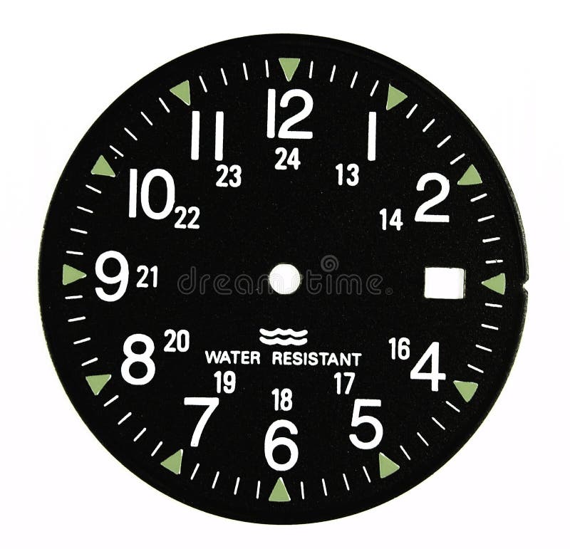 Military black clock dial stock image. Image of clockmaker - 877675