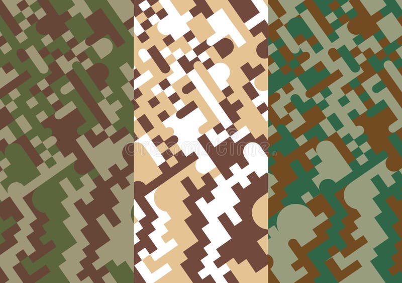 3 Color Camo Pattern Stock Illustrations – 6 3 Color Camo Pattern Stock ...