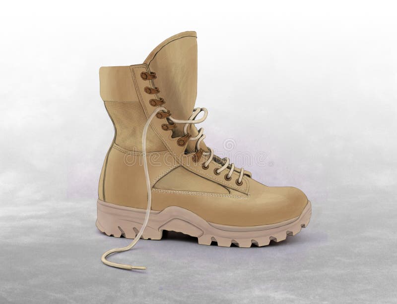 Military boots for desert stock image. Image of army - 56889743