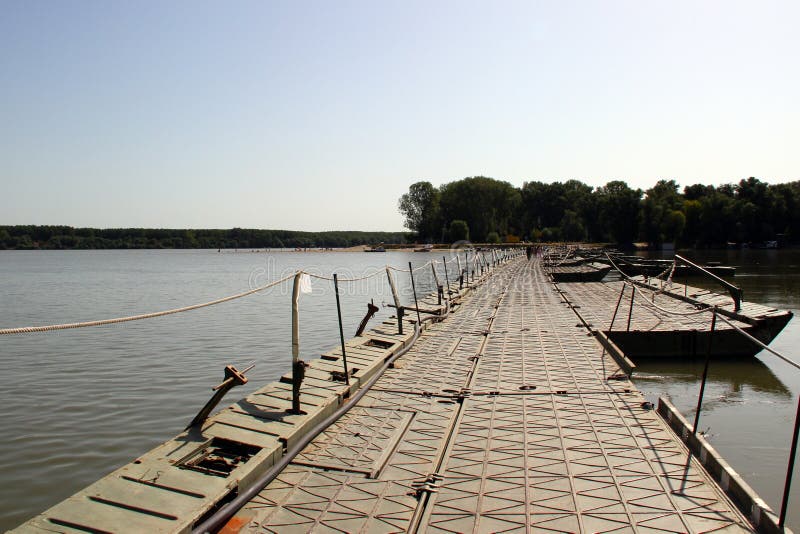 Military bridge stock photo. Image of military, river - 26301096