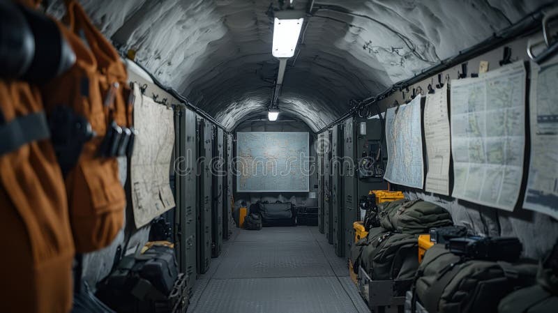 Military Underground Bunker Interior Stock Illustrations – 229 Military ...