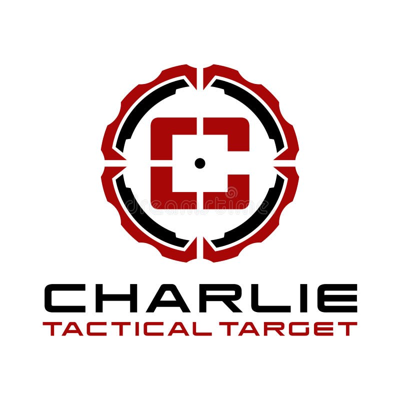 Military of C Letter Tactical Target Logo Design Stock Illustration ...