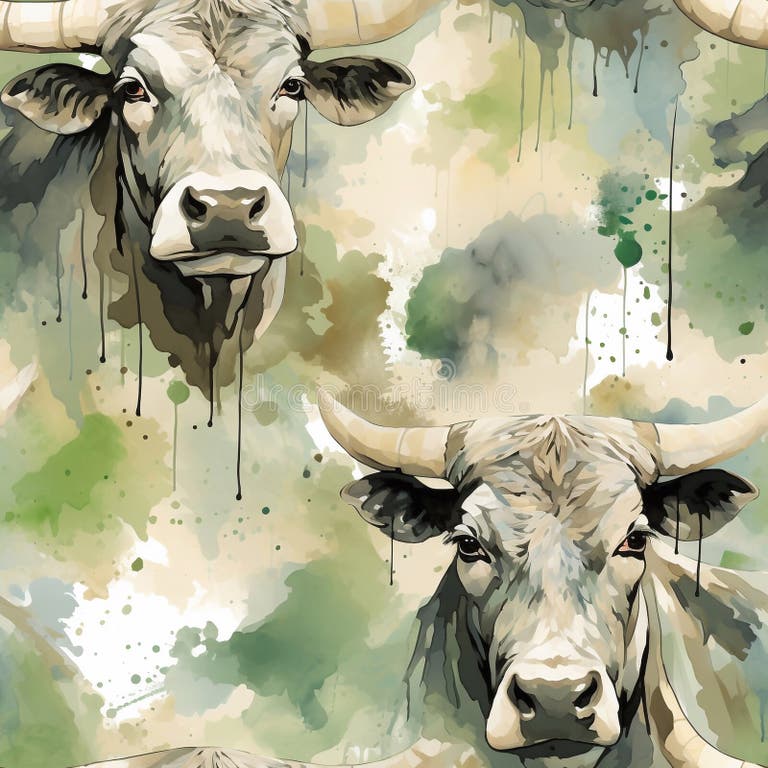 Military Camouflage Pattern with Buffalo Stock Illustration ...