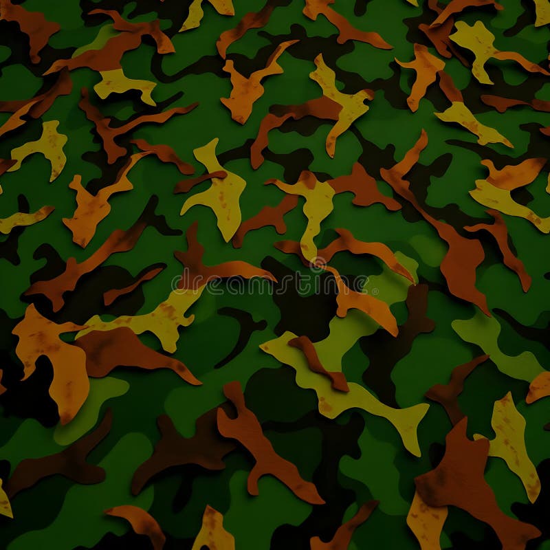 Brown Rust Camouflage Seamless Pattern Stock Illustrations – 55 Brown ...
