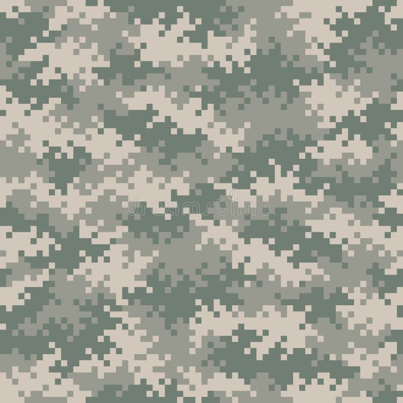 Military Camouflage Pixel Pattern Seamlessly Tileable Stock ...