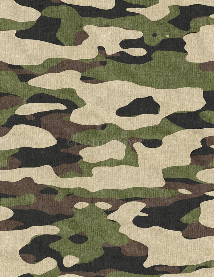 Military Camouflage Printable Cover Background. Stock Illustration ...