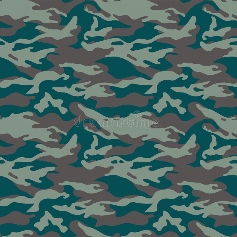 Military Camouflage Seamless Pattern. Three Colors. Woodland Style. for ...