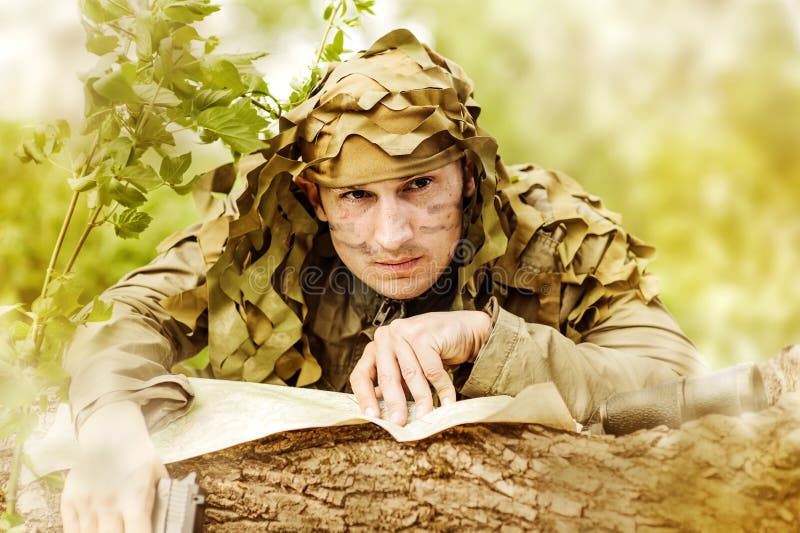 Military Camouflaged man stock photo. Image of clothing - 30253962