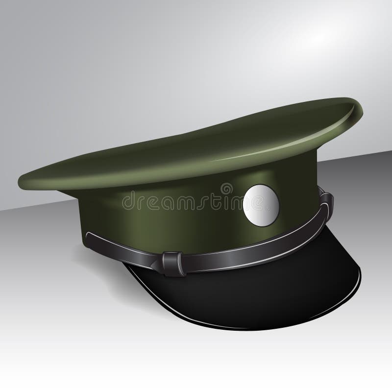 Military cap stock vector. Illustration of combat, outline - 23755158