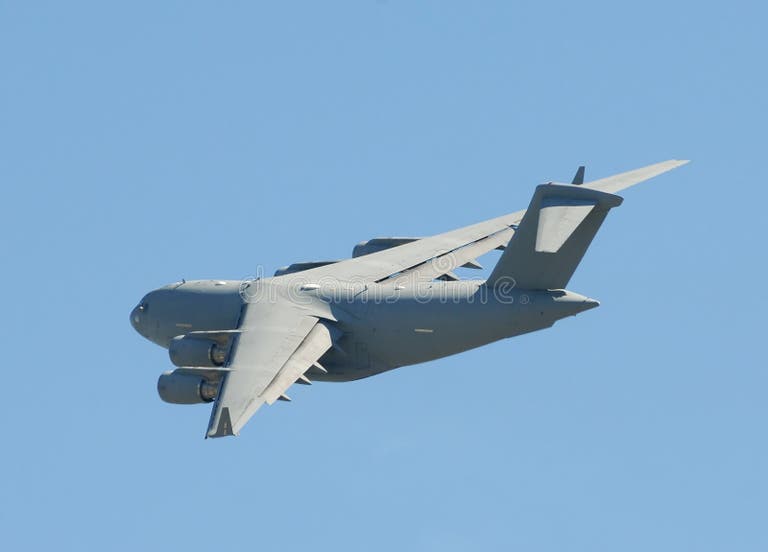 Military cargo jet stock image. Image of flying, transportation - 16596463