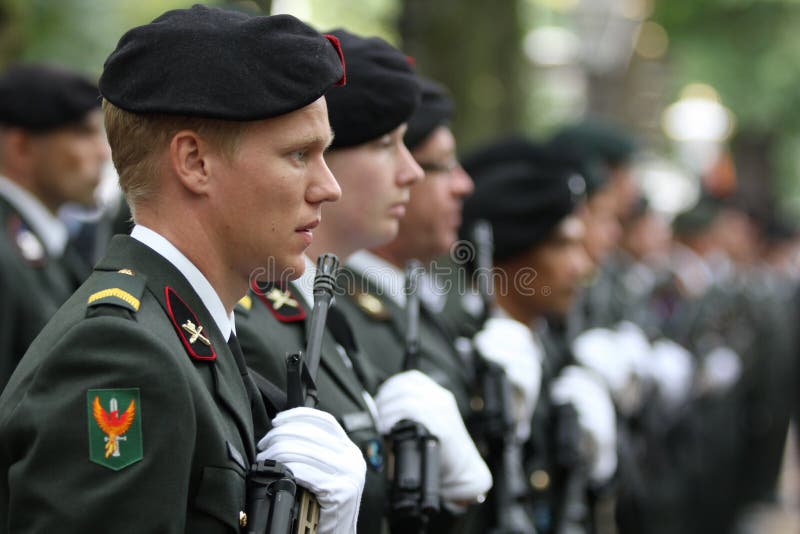 Military Ceremony - the Netherlands Editorial Stock Image - Image of ...