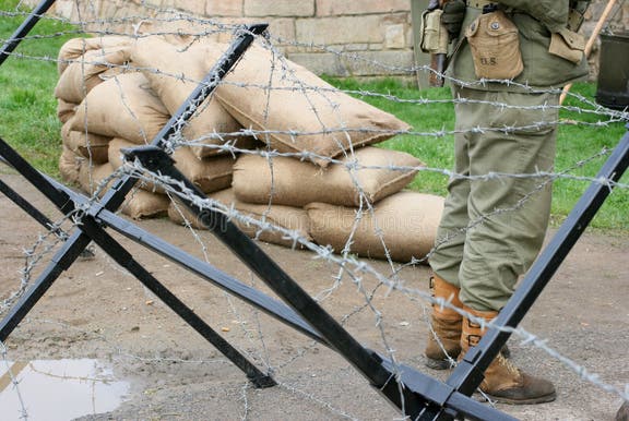 Military-checkpoint stock image. Image of line, barrier - 5066587