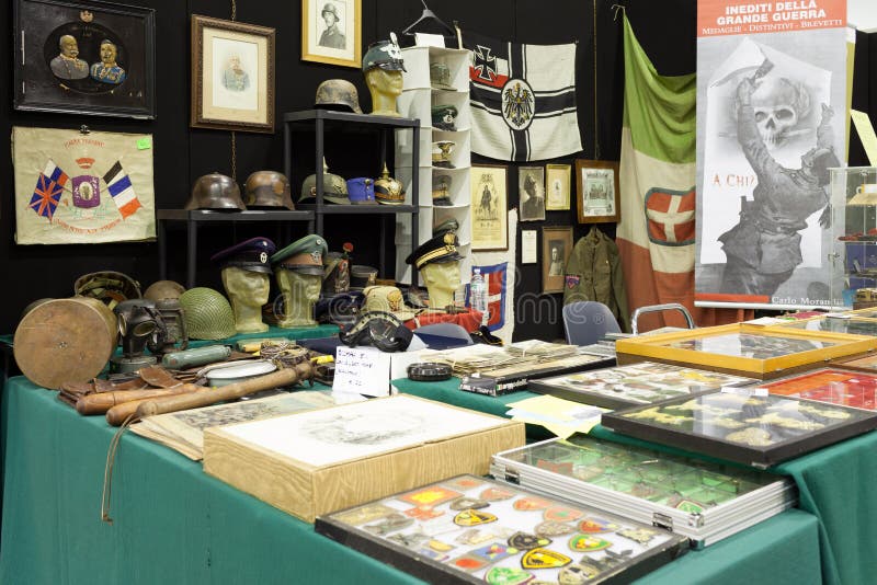 Military Collectible Items editorial stock photo. Image of historic ...