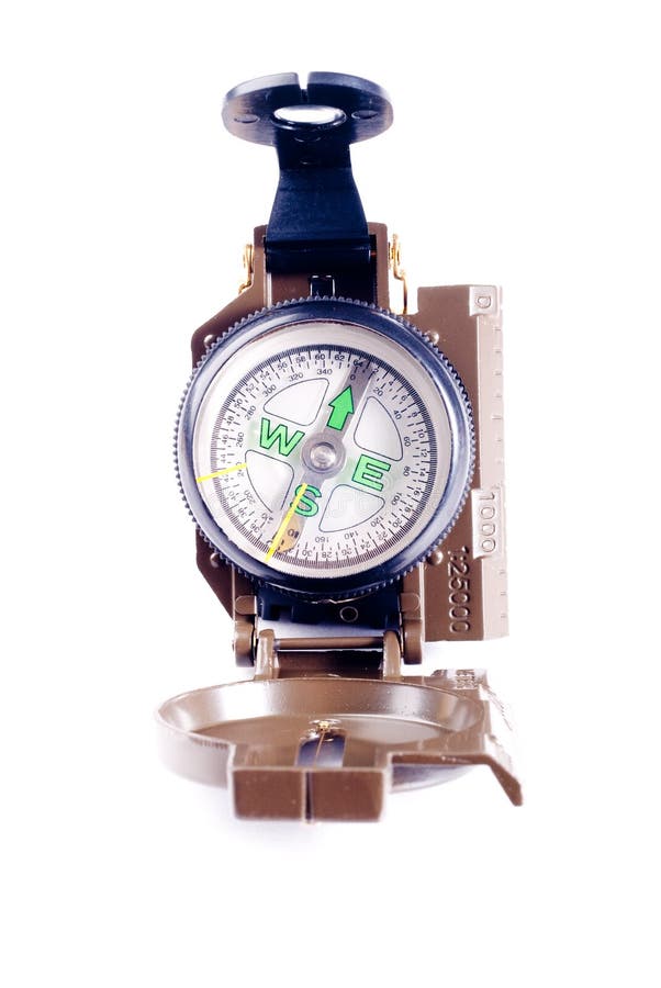 Military Compass stock image. Image of west, antique - 12831139