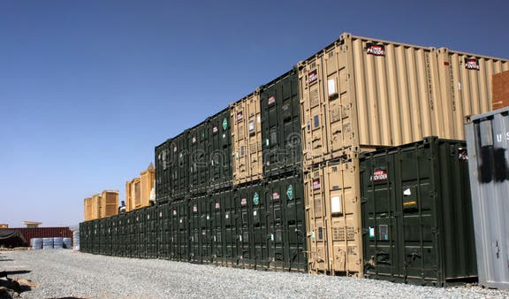 Military containers stock photo. Image of camouflage - 11224080