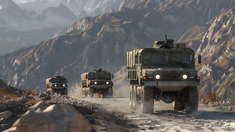 Indian Military Convoy Stock Illustrations – 16 Indian Military Convoy ...