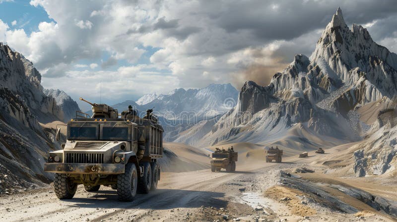 Indian Military Convoy Stock Illustrations – 16 Indian Military Convoy ...