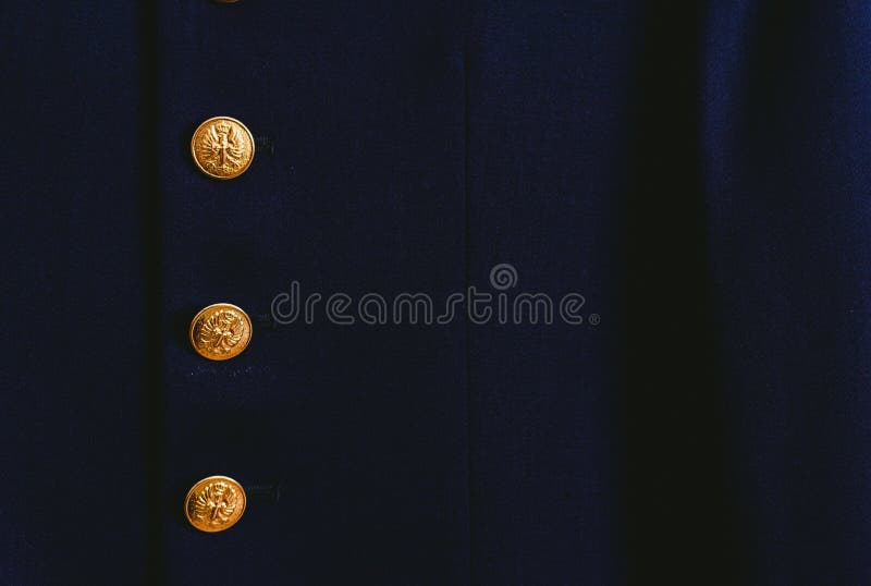 Military Dress Suit Jacket Hanging on a Hanger Stock Photo - Image of ...