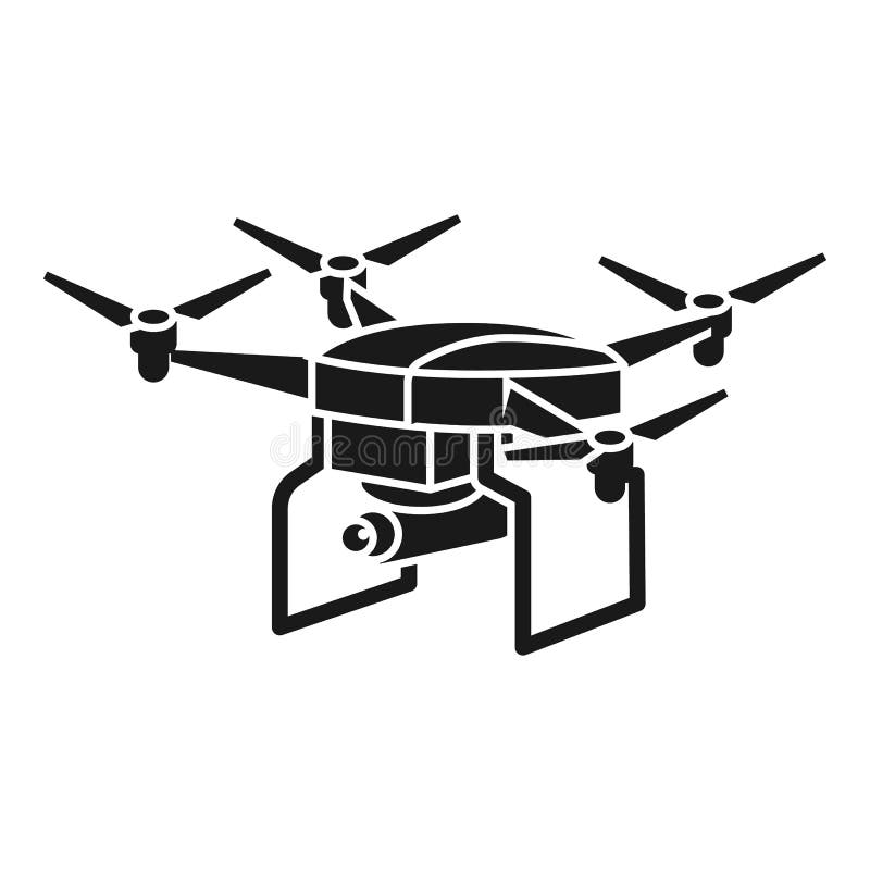 Military Drone Icon, Simple Style Stock Vector - Illustration of ...