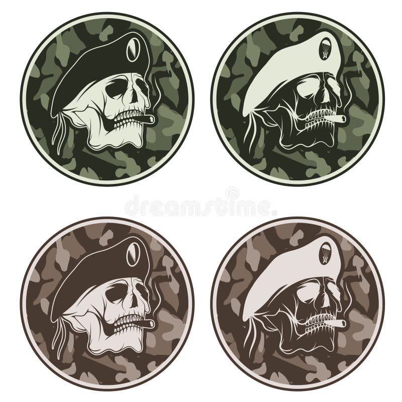 Military Emblem Set Vector Design Template Stock Vector - Illustration ...