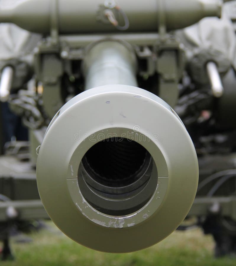 Military Field Gun. stock image. Image of turret, chamber - 37075561