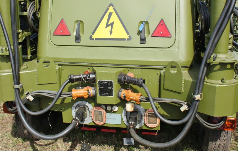 Military Field Power Device Stock Image - Image of green, electrical ...