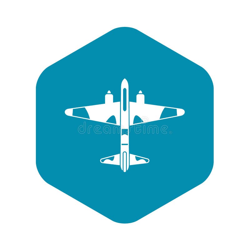 Military Fighter Aircraft Icon, Simple Style Stock Vector ...