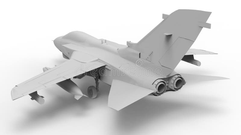 Military Fighter Aircraft. Three-dimensional Raster Illustration in the ...