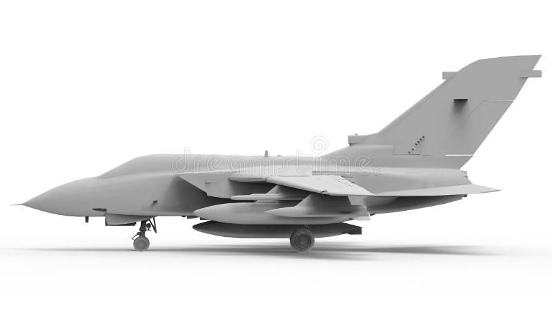 Military Fighter Aircraft. Three-dimensional Raster Illustration in the ...