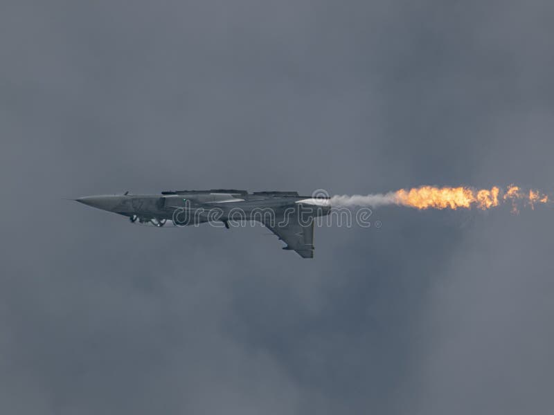Military Fighter Jet during an Air Show Editorial Image - Image of ...