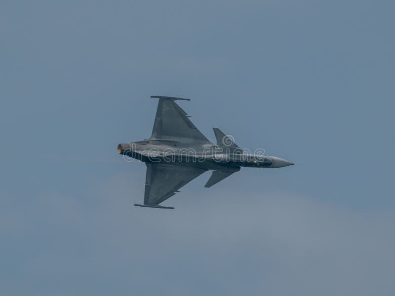 Military Fighter Jet during an Air Show Editorial Stock Photo - Image ...