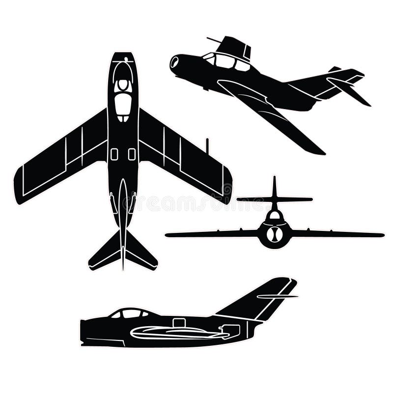 Military Fighter Jet Set Vector Design for Laser and Vinyl Projects ...