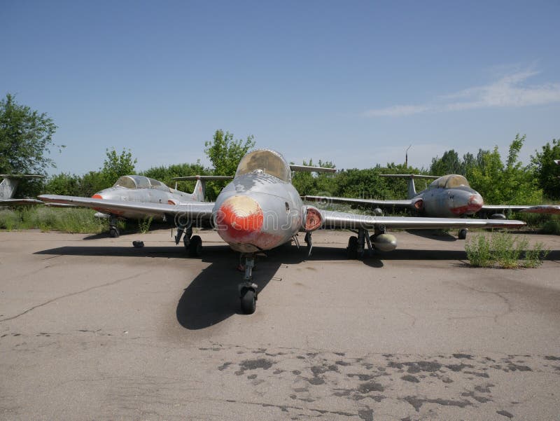 Military Fighter Plane Old Abandoned Broken. Military Abandoned ...