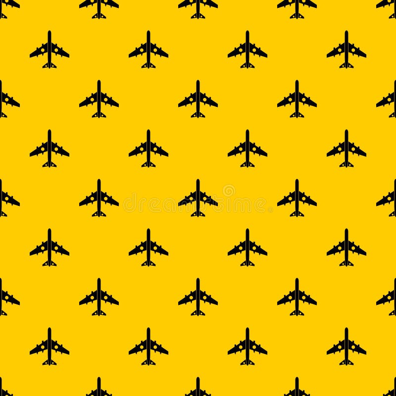 Military Fighter Plane Pattern Vector Stock Vector - Illustration of ...