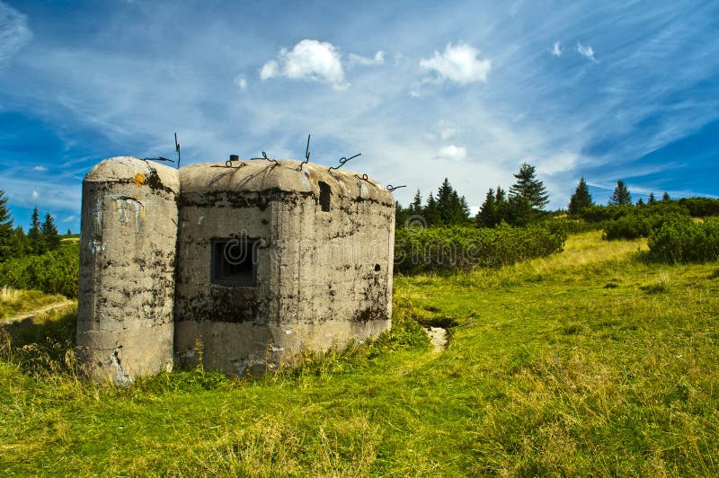 Military fortification stock image. Image of clouds, hike - 27354757
