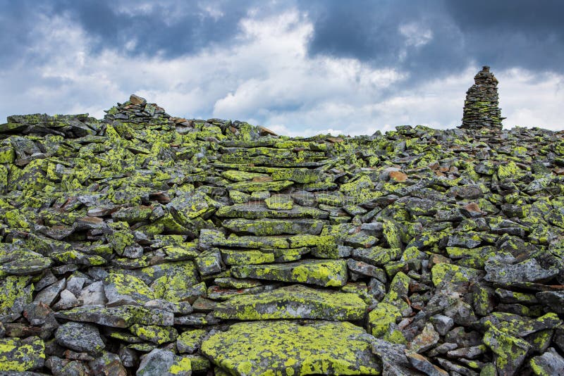 Military Fortifications of the First World War in the Mountains Stock ...