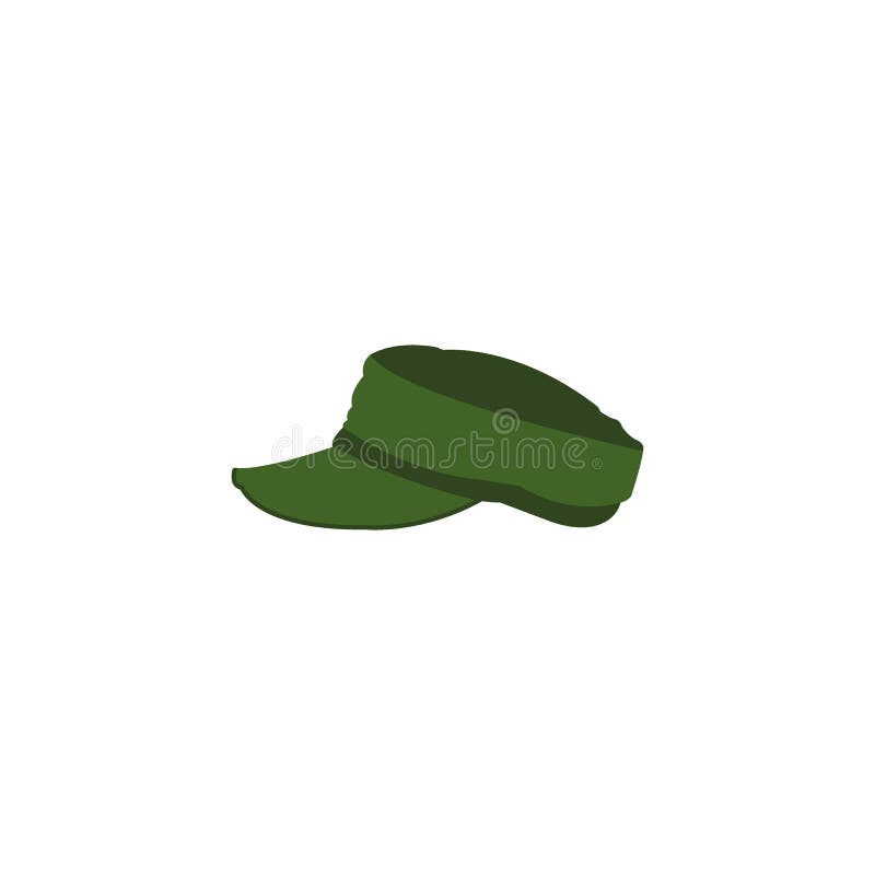 Military hat icon stock vector. Illustration of navy - 243874006