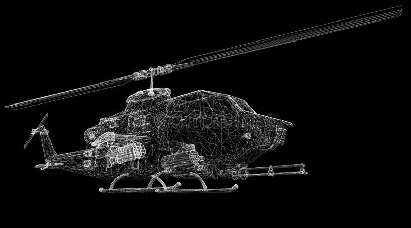 Eurocopter EC725 Caracal, Airbus Helicopters H225M. Vector Drawing of ...