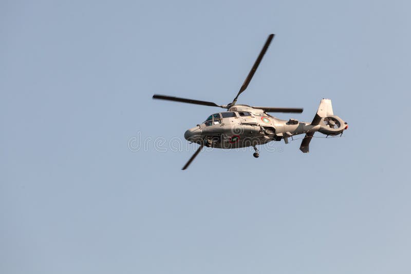 Military Helicopter in Flight Stock Image - Image of airforce, flight ...